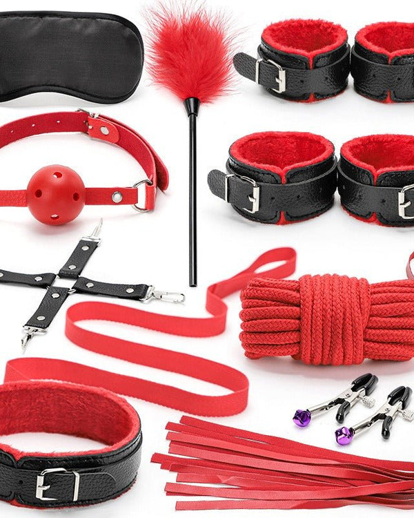 Intimate Control Red and Black 10 Piece Fantasy Set - Sinderella