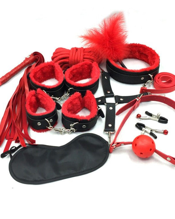 Intimate Control Red and Black 10 Piece Fantasy Set - Sinderella